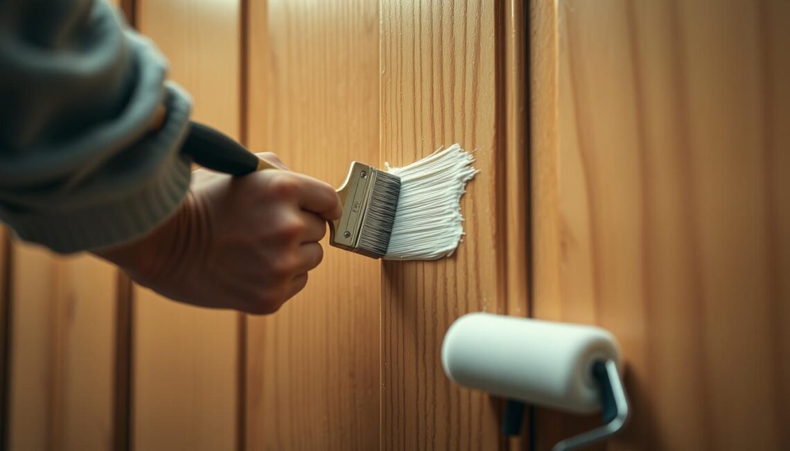 Anleitung: Furnierte Türen streichen leicht gemacht